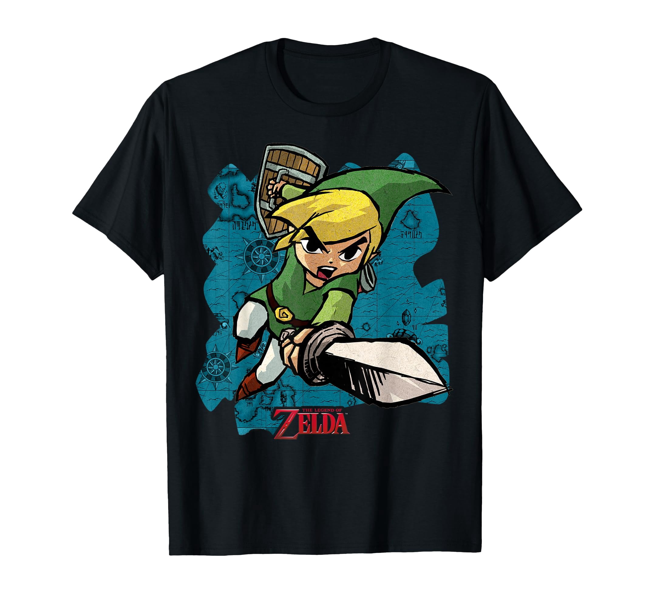 Adventure-Inspired Cartoon Map T-Shirt for Fans of Fantasy Exploration ...