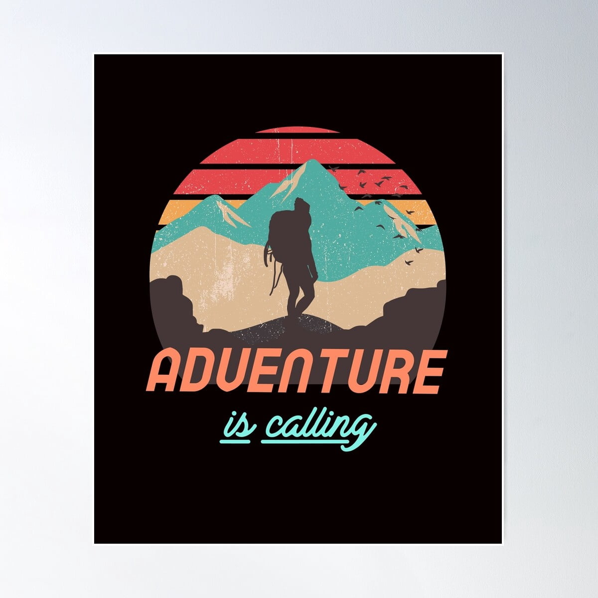 Adventure Is Calling Adventure Lover Poster Wall Art, Modern Wall Decor ...
