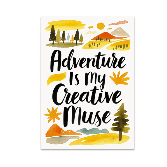 Adventure Is My Creative Muse - Photography Travel Enthusiast - 13x19 ...
