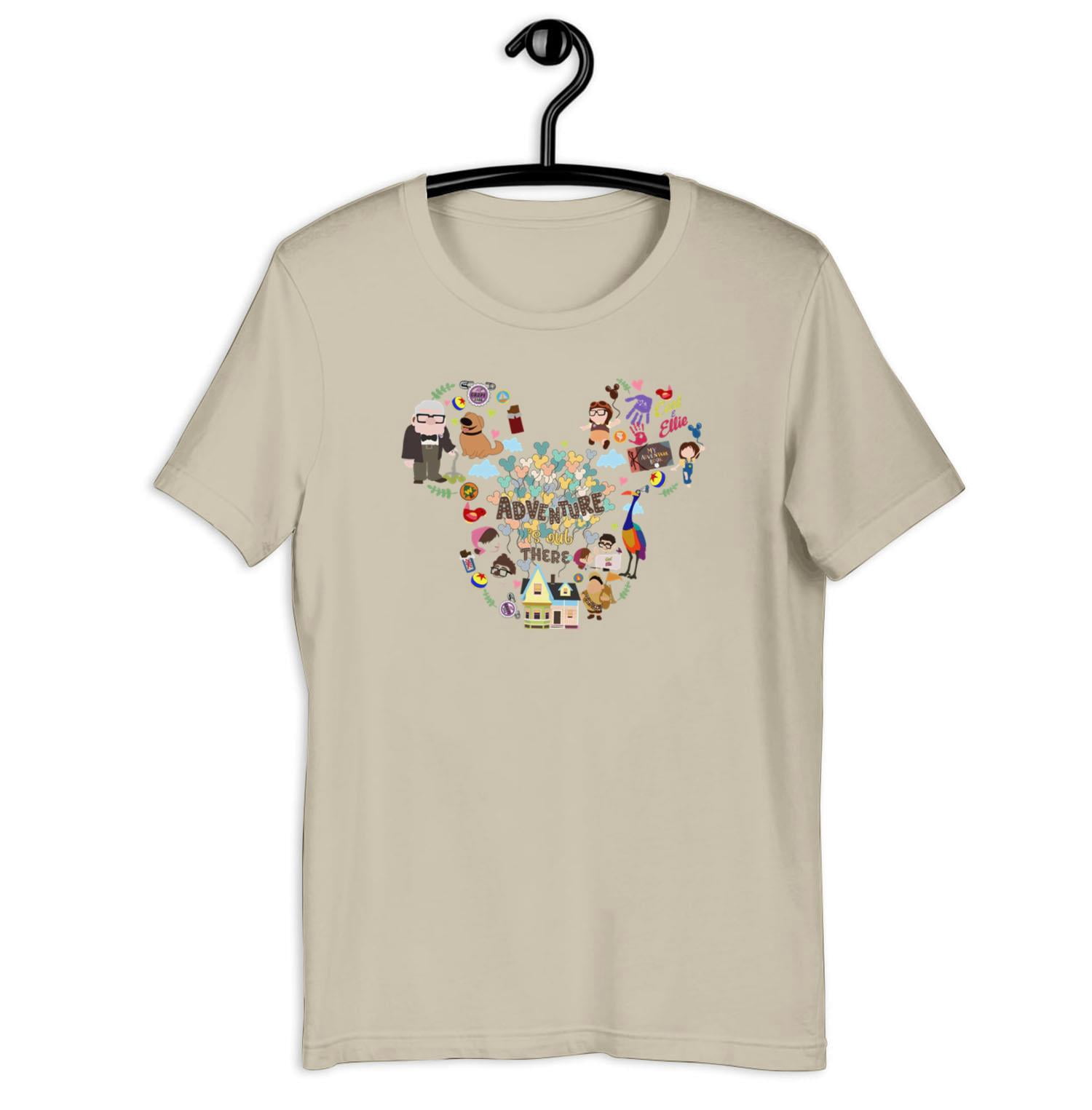 Adventure Is Out There Graphic Shirt, Colorful Balloon House Design ...