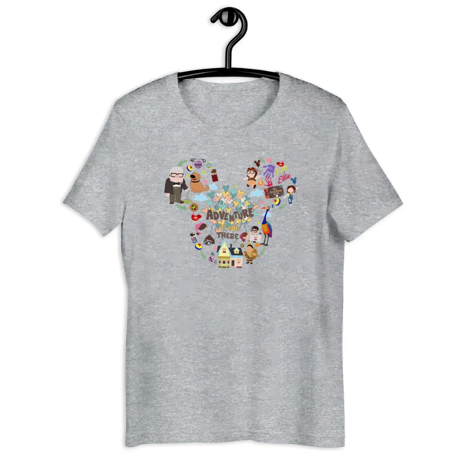 Adventure Is Out There Graphic Shirt, Colorful Balloon House Design Matching Shirt for Family ...