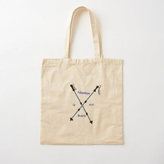 Adventure Is Out There Hiking Sticks Cotton Tote Bag Canvas Tote Bag ...