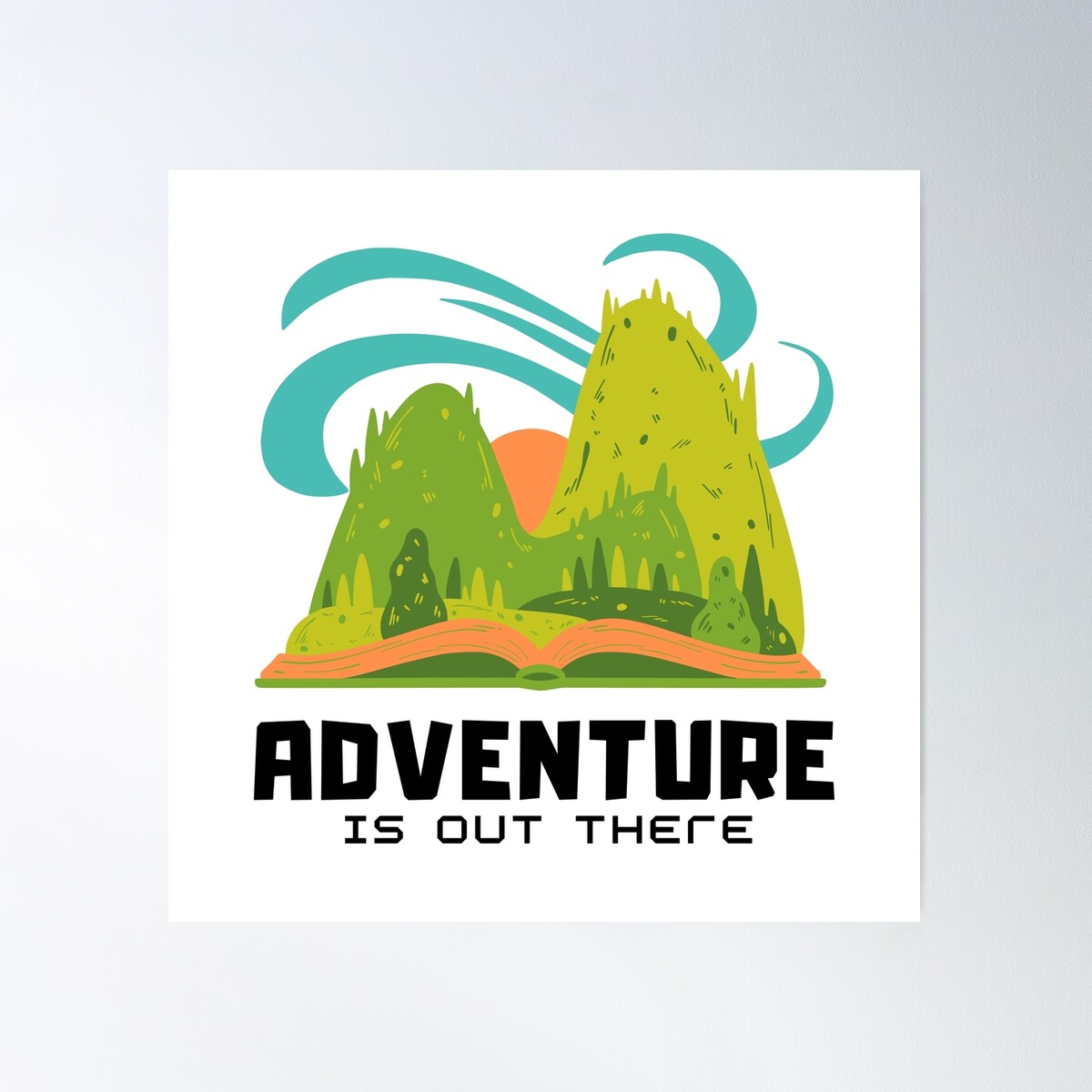 Adventure Is Out There Poster Wall Art, Modern Wall Decor For Living ...