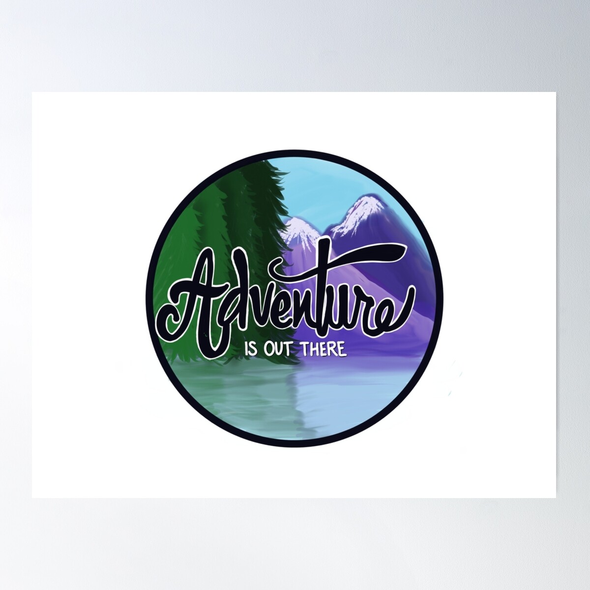 Adventure Is Out There Poster Wall Art, Modern Wall Decor For Living ...
