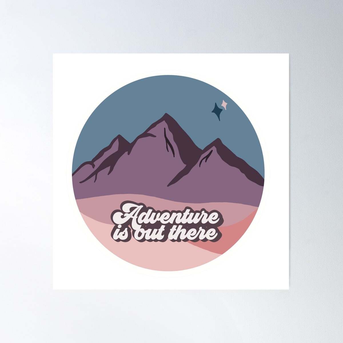 Adventure Is Out There Poster Wall Art, Modern Wall Decor For Living ...