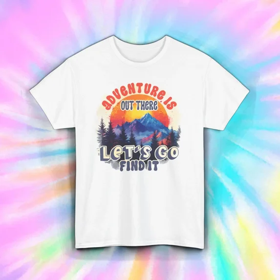 Adventure Is Out There Shirt Let's Go Find It Hik Nature Sunset ...