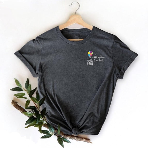 Adventure Is Out There Trip Shirt, Women Travel Shirt, Cute Balloon ...