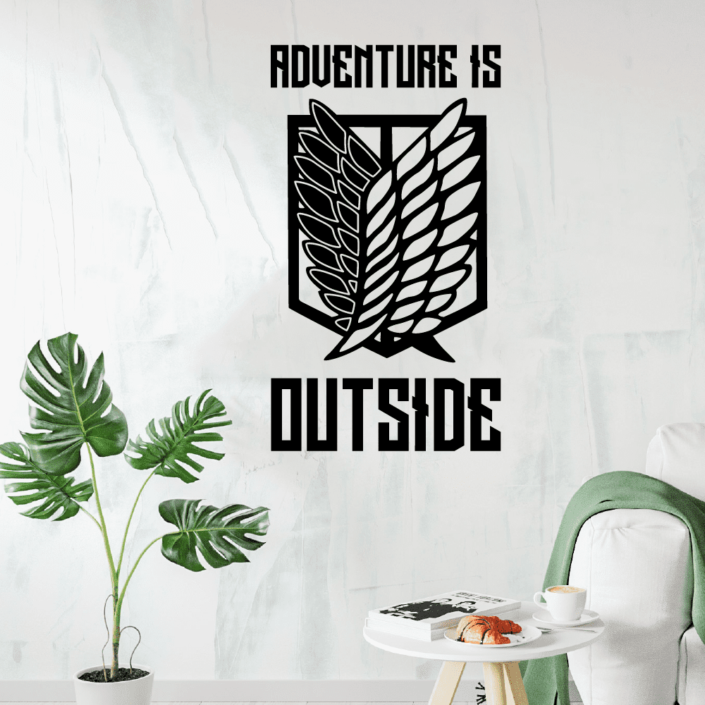 Adventure Is Outsiide - Quotes Quote Attack On Titan Logo AOT Logo ...