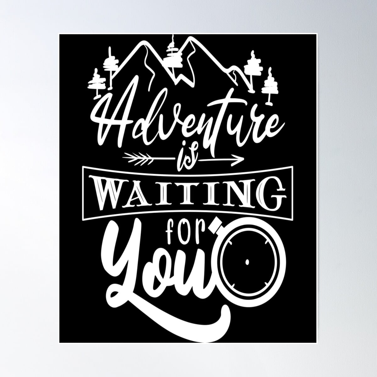 Adventure Is Waiting For You Poster Wall Art, Modern Wall Decor For ...