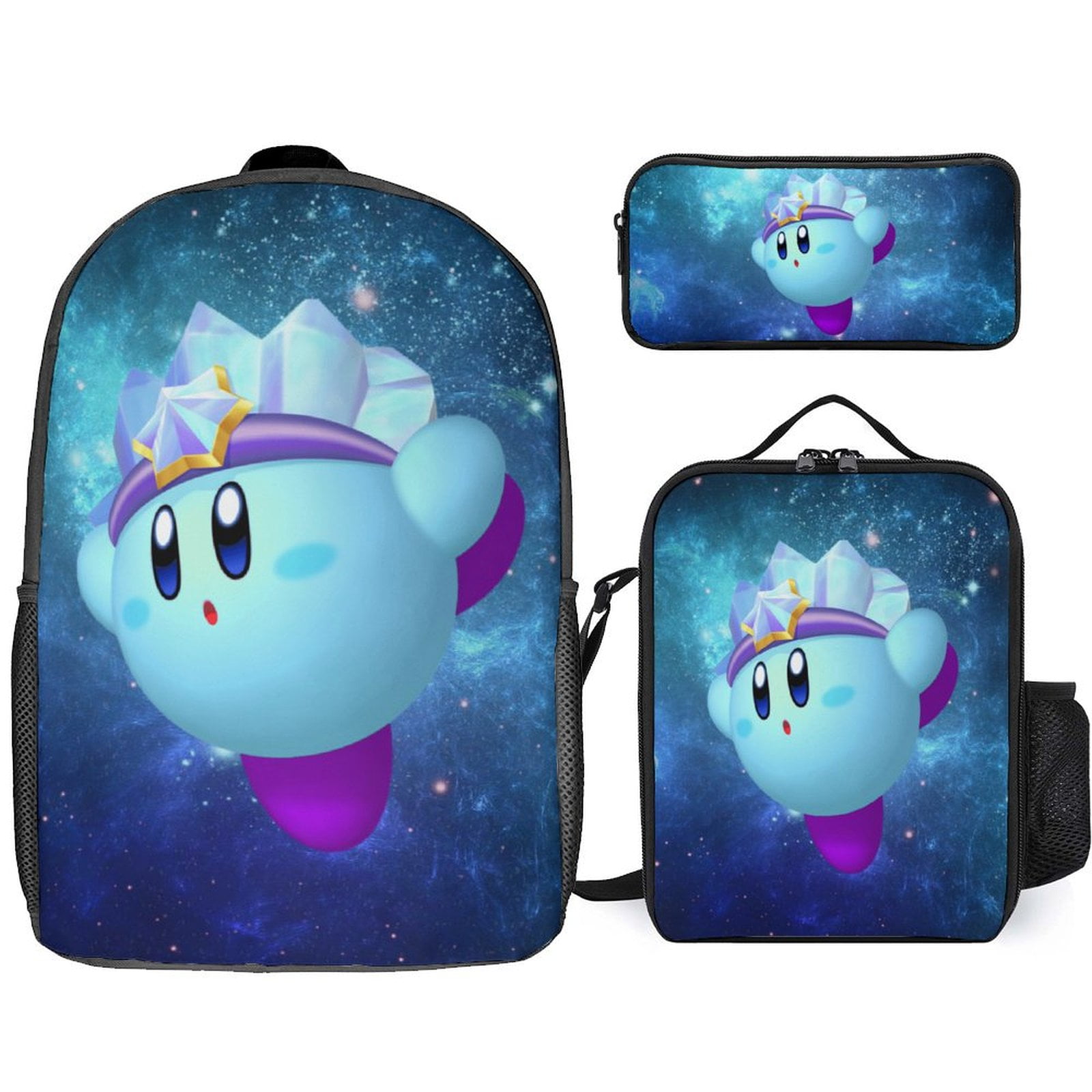 Adventure Kirby Backpack With Lunch Bag Pencil Case Set Schoolbag ...