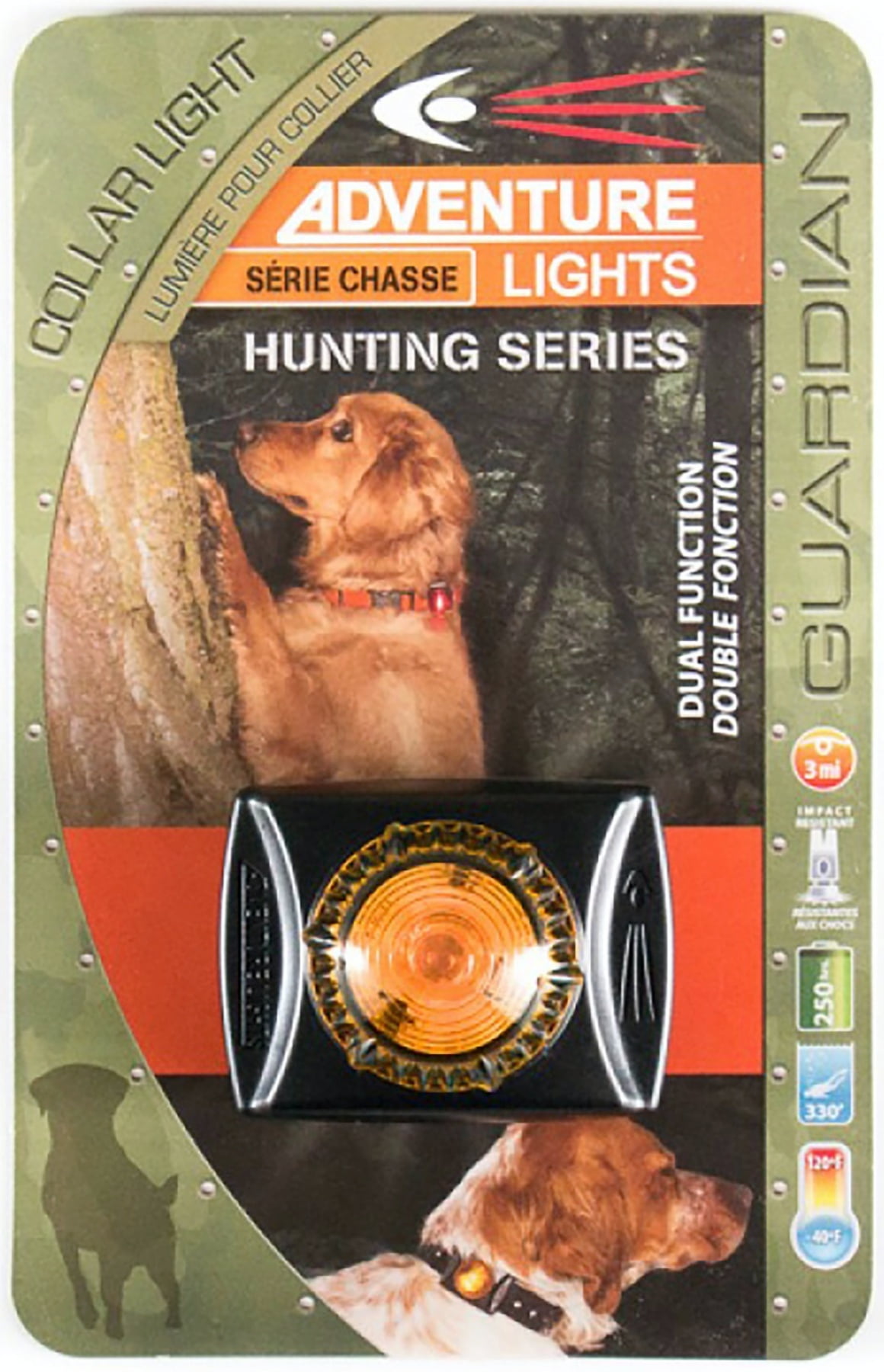 Adventure Lights Guardian Hunting Series Dog Light (Yellow) - Walmart.com