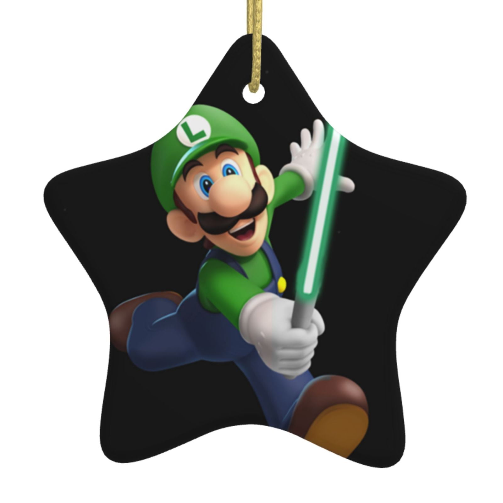 Adventure Luigi's Mansion Christmas Ornament Xmas Tree Ceramic Star ...