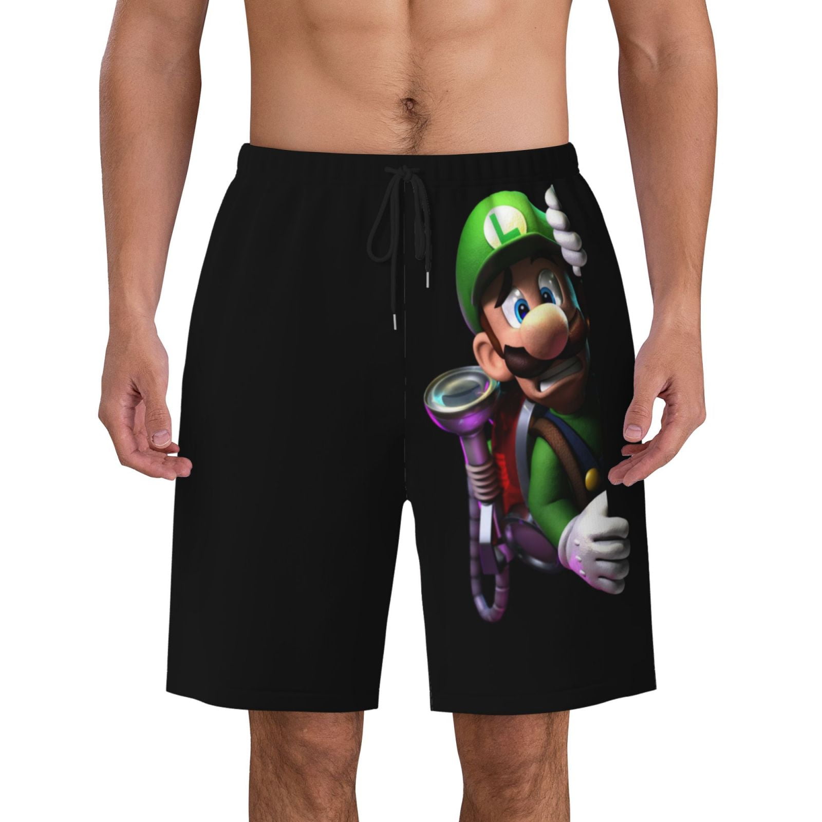 Adventure Luigi's Mansion Men's Swim Trunks Beach Board Shorts ...