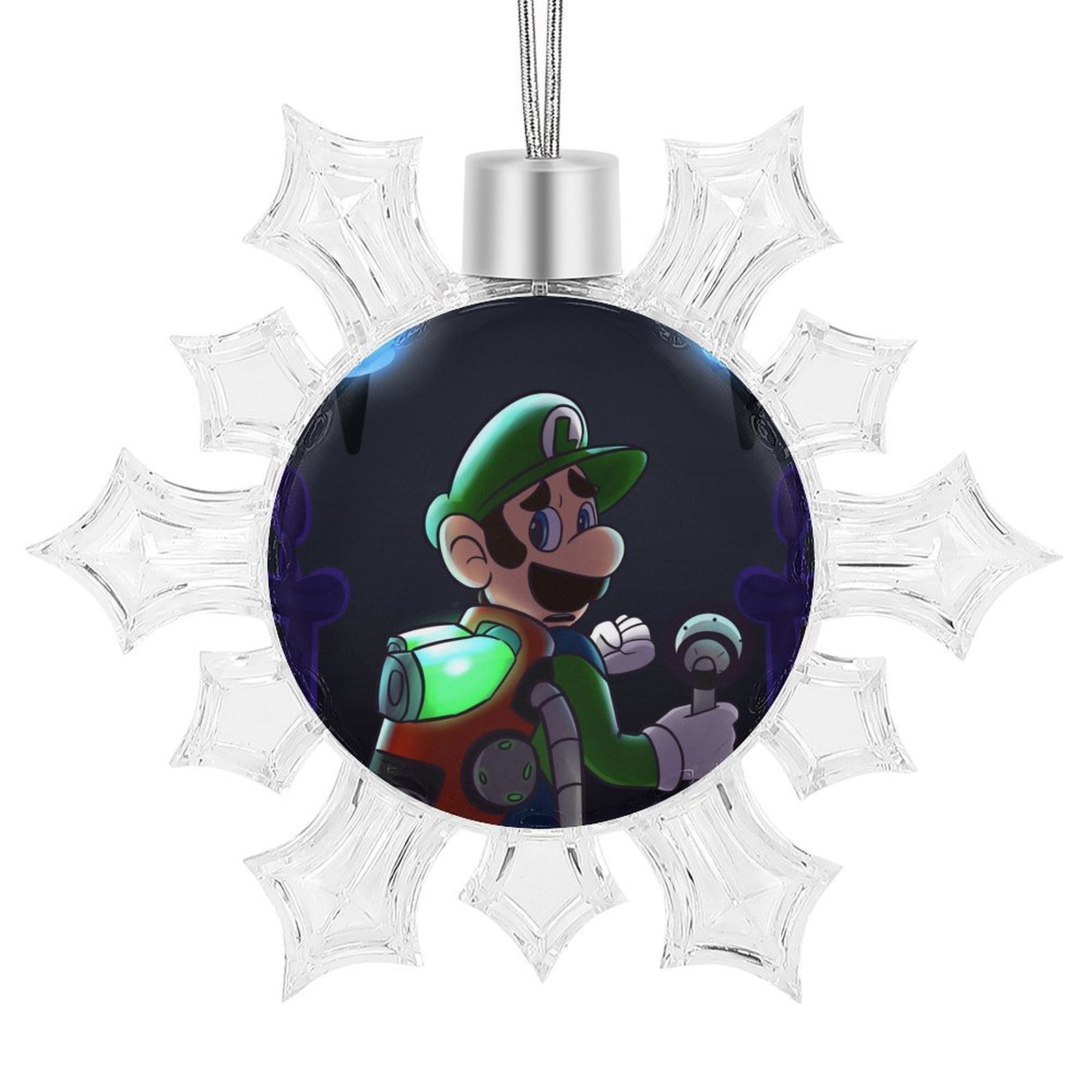 Adventure Luigi's Mansion Snowflake Shaped Christmas Decorative Pendant ...