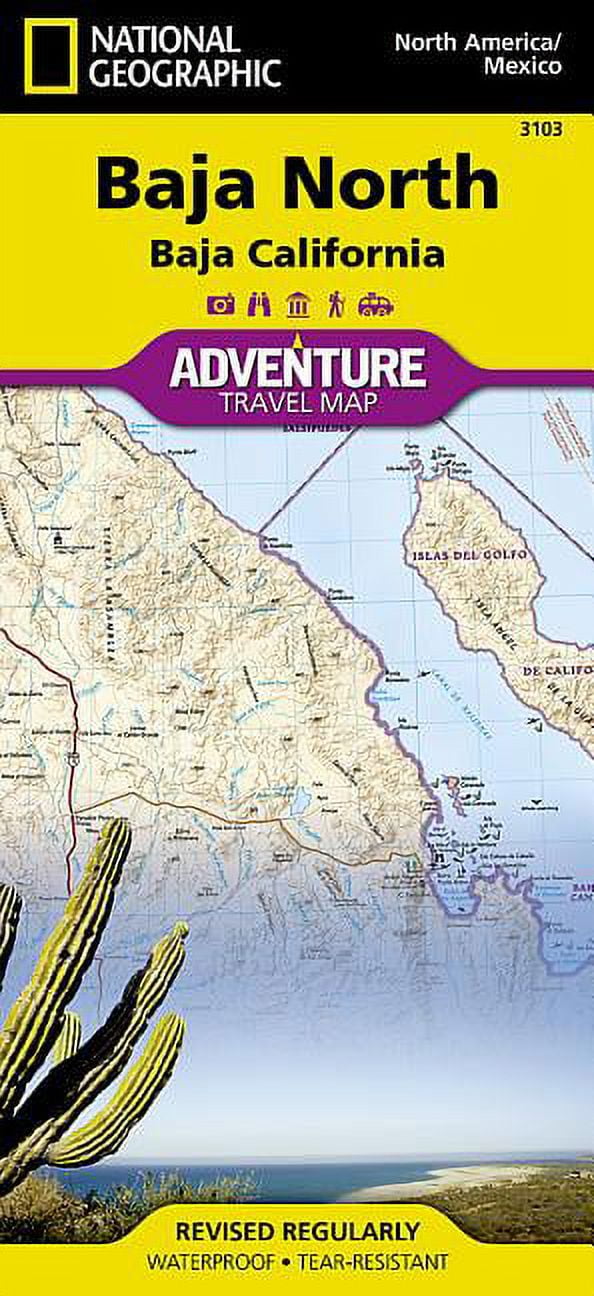 Adventure Map: Baja North: Baja California [mexico] - Folded Map ...