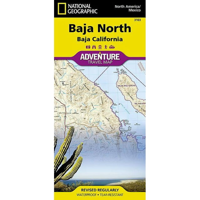 Adventure Map: Baja North: Baja California [mexico] - Folded Map ...