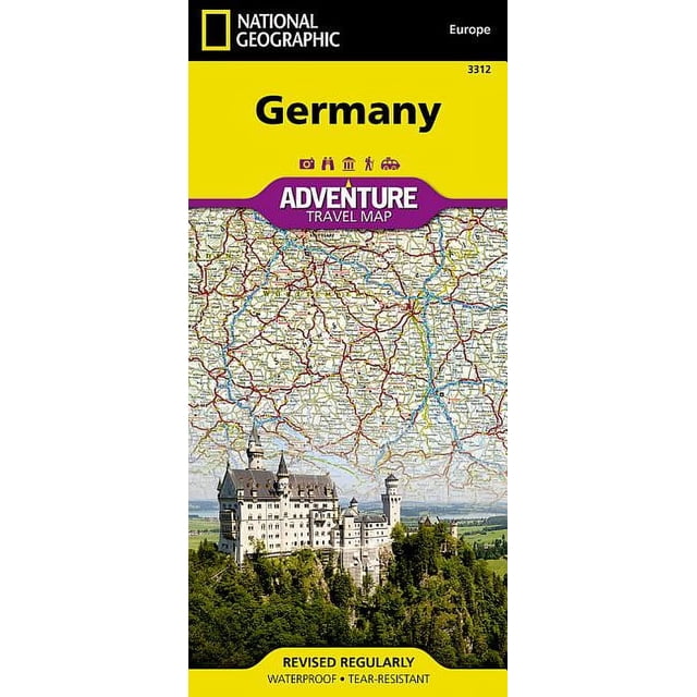 Adventure Map: Germany - Folded Map - Walmart.com