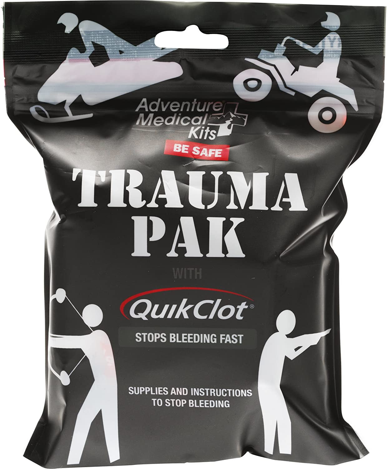 Adventure Medical Kits Trauma Pak with QuikClot, First Aid Kit, 1 Pack ...