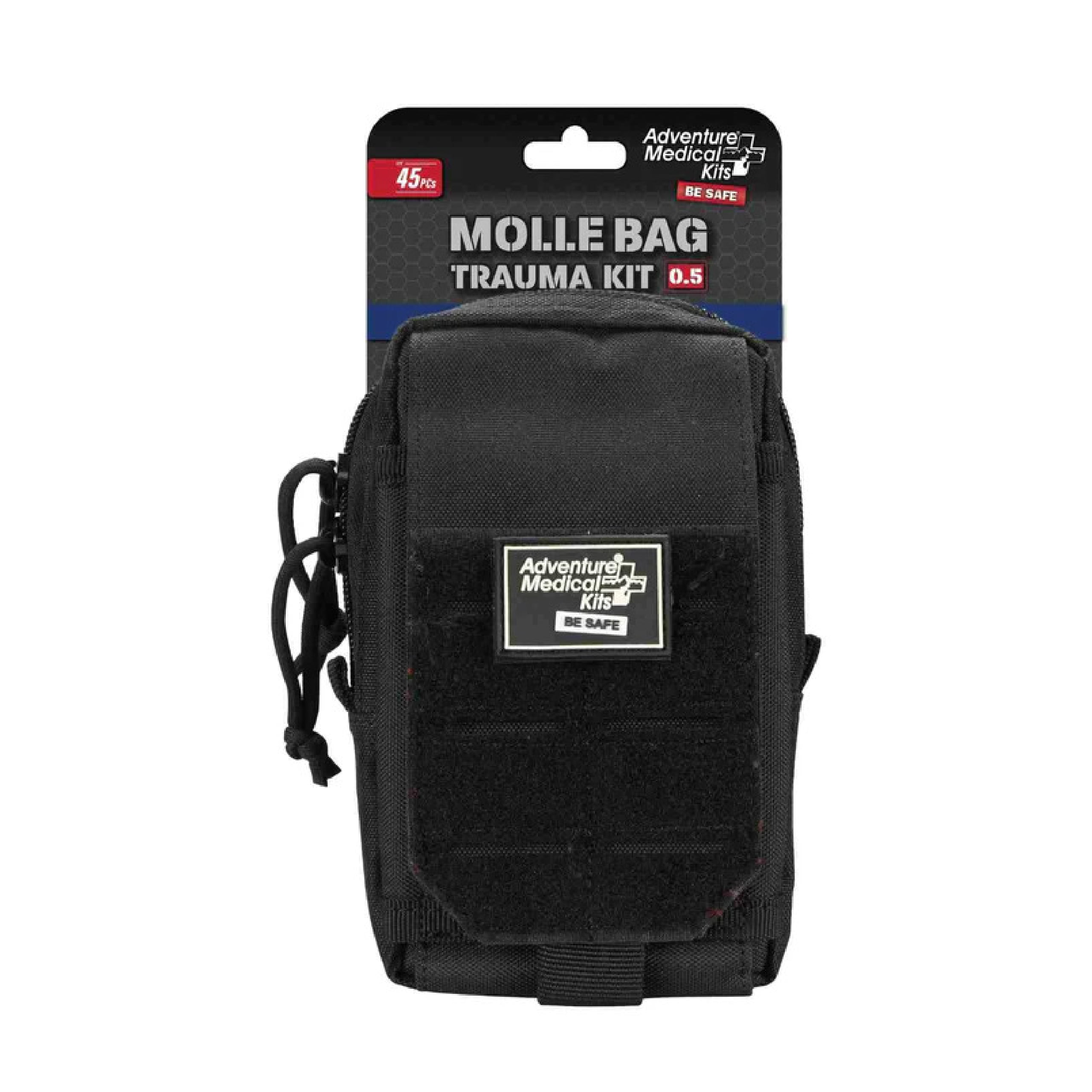 Adventure Medical MOLLE Bag Trauma Kit 0.5 (Black Bag) HSA/FSA Eligible ...