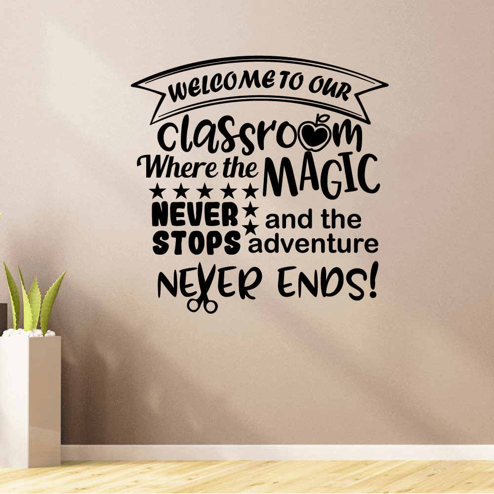 Adventure Never Ends Classroom Wall Decals Stickers Education ...