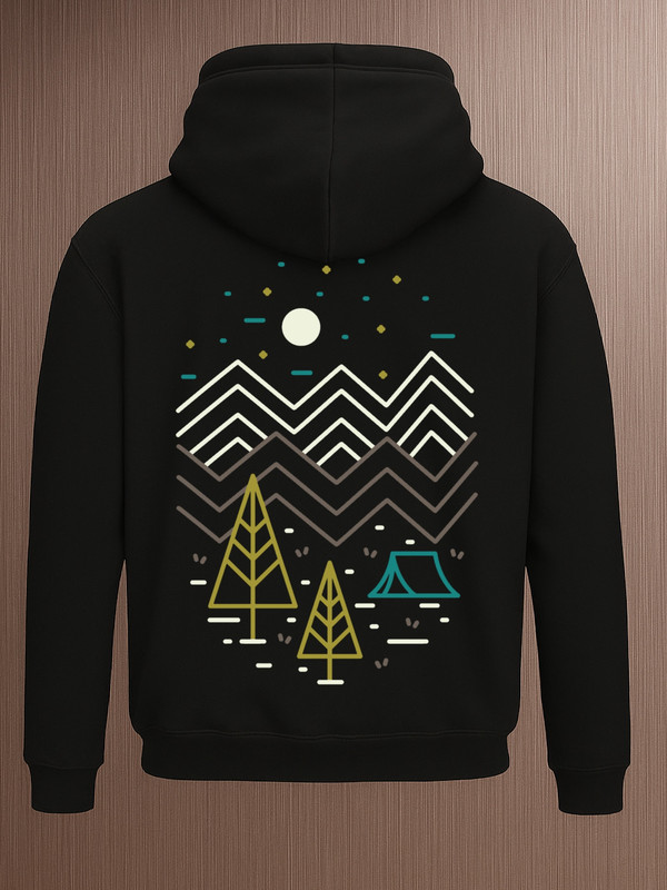 Adventure Night hoodies & sweatshirt Camping men funny hoodies black ...