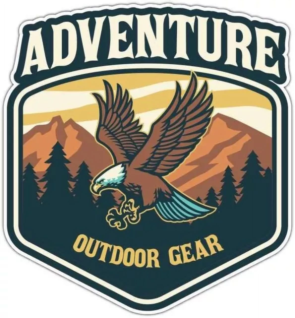 Adventure Outdoor Gear Bald Eagle Camping Car Stickerphone Decal Water ...