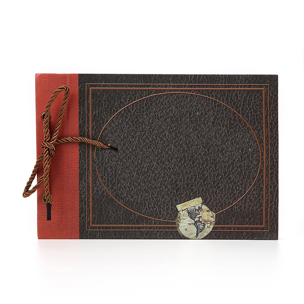 Adventure Photo Album with Tied Rope Binding Paper Photo Album 40 Pages ...