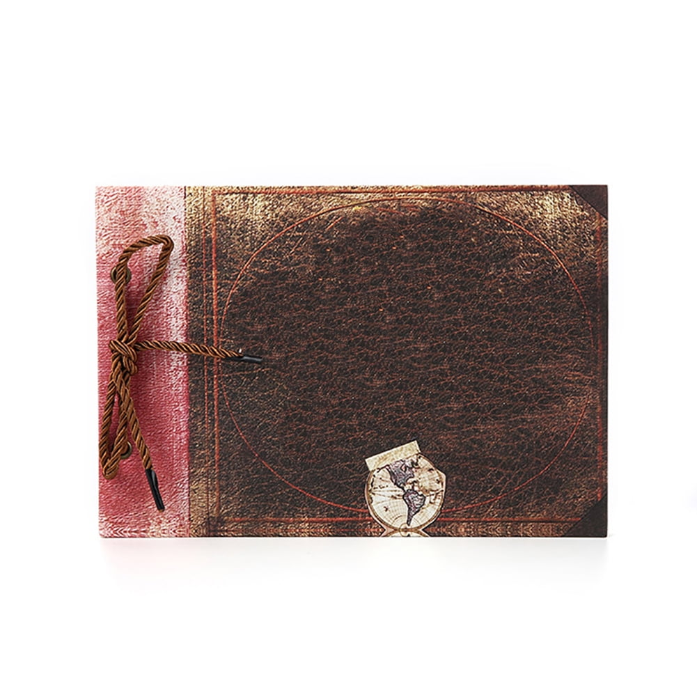 Adventure Photo Album with Tied Rope Binding Paper Photo Album 40 Pages ...