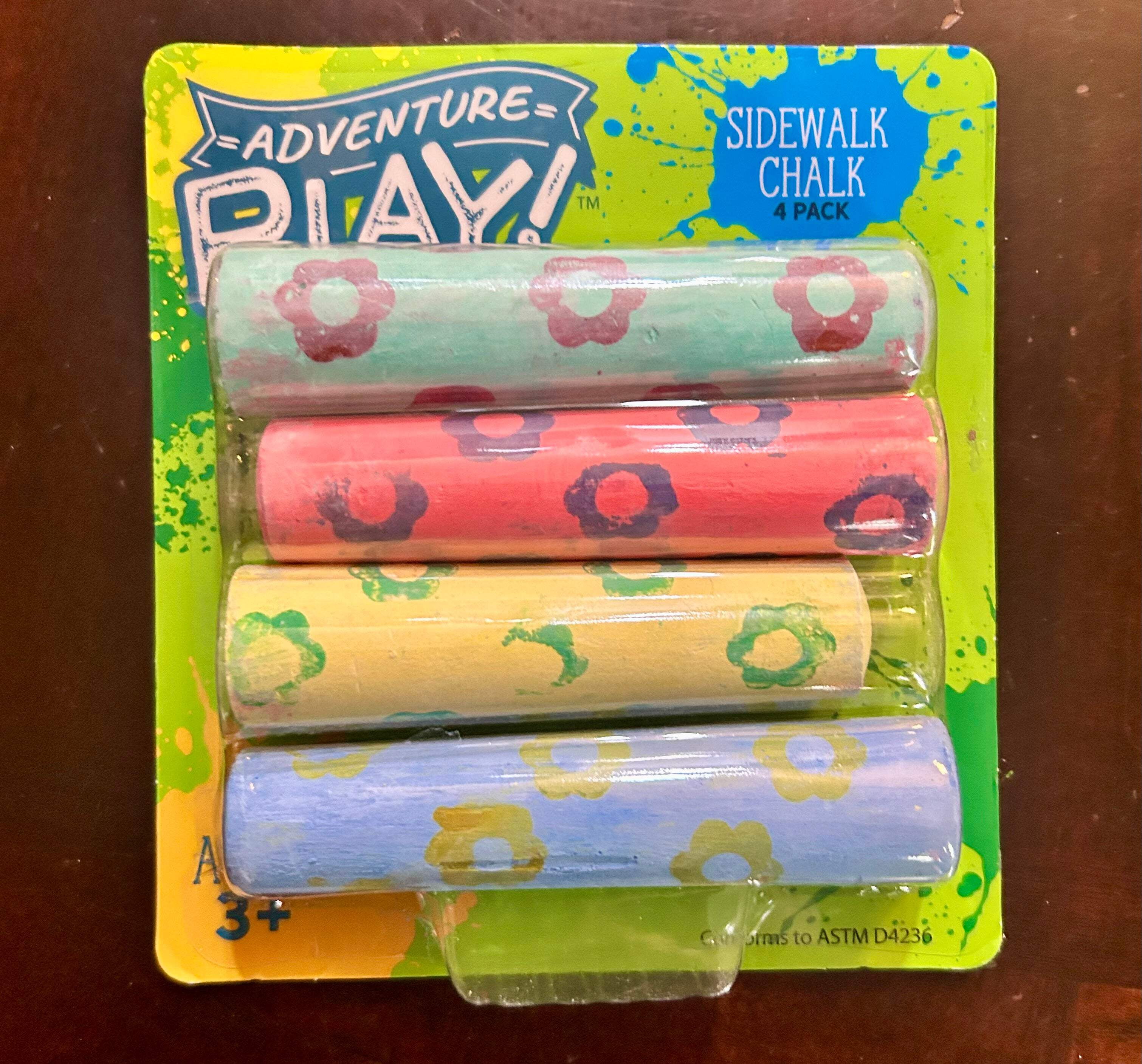 Adventure Play Sidewalk Chalk 4-Pack 31031 - Walmart.com