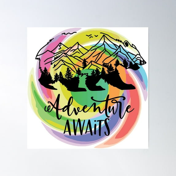 Adventure Poster Wall Art, Modern Wall Decor For Living Room Bedroom ...