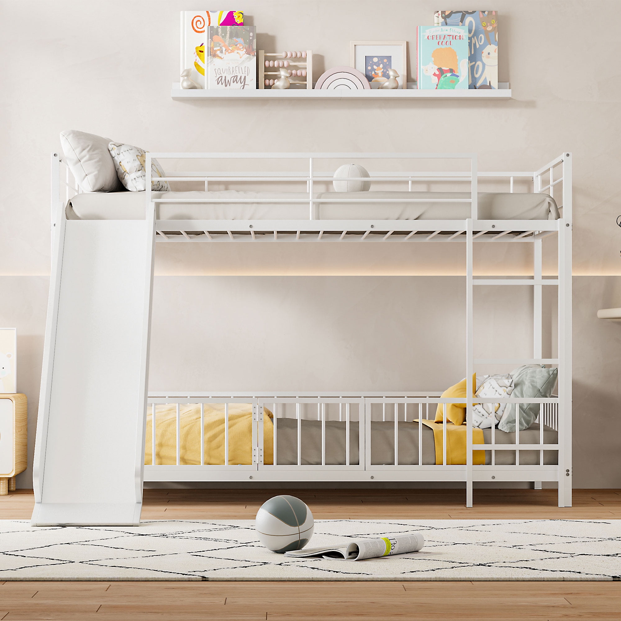 Adventure-Ready Bunk Beds - Twin-over-Twin & Full-over-Full with Slide ...