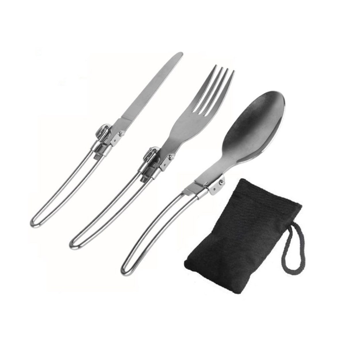 Adventure-Ready Stainless Steel Camping Utensil Set, Compact And ...