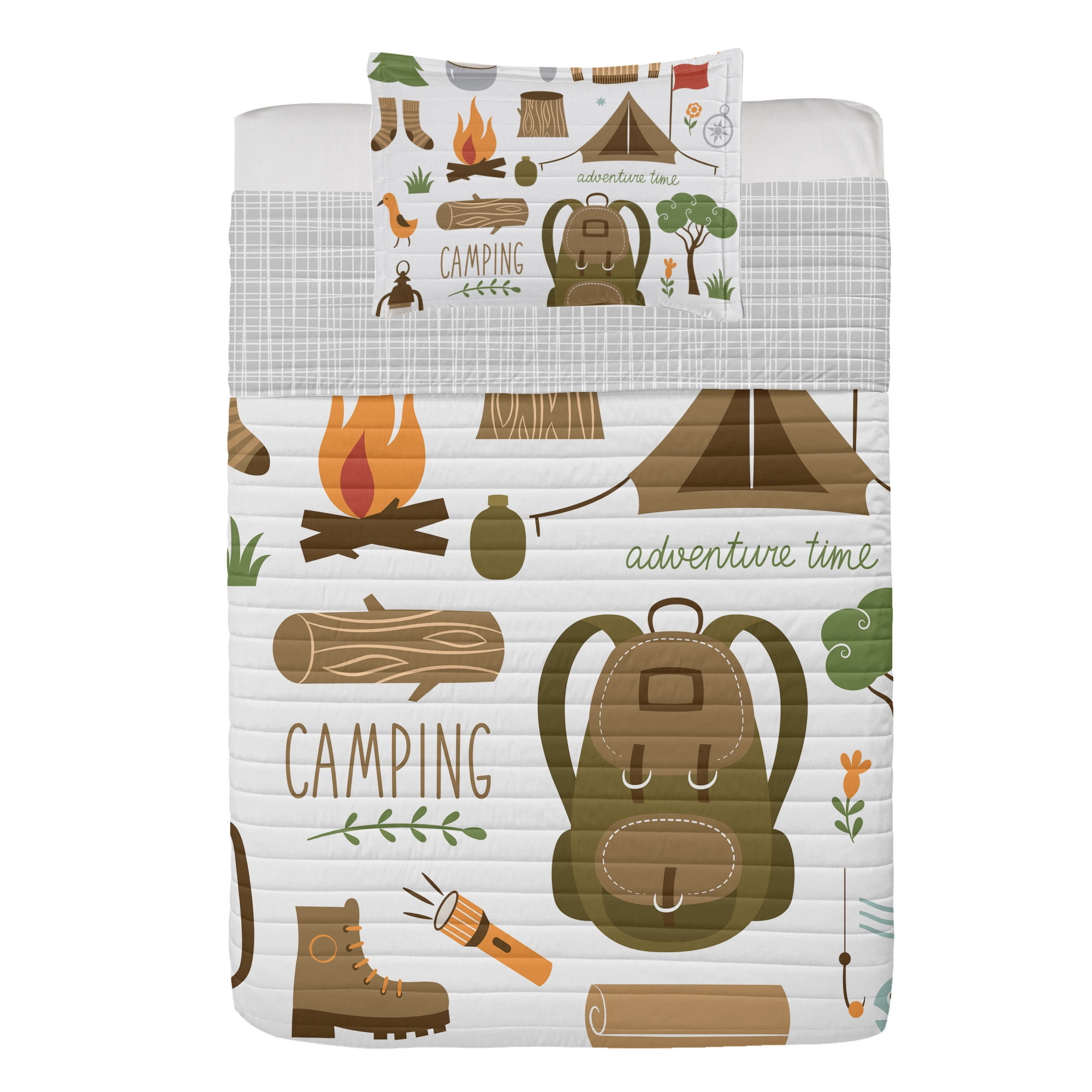 Adventure Reversible Bedspread Set, Camping Equipment Sleeping Bag ...