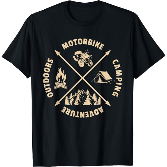 Adventure Rider Motorcycle Camping Dual Sport T-Shirt - Walmart.com