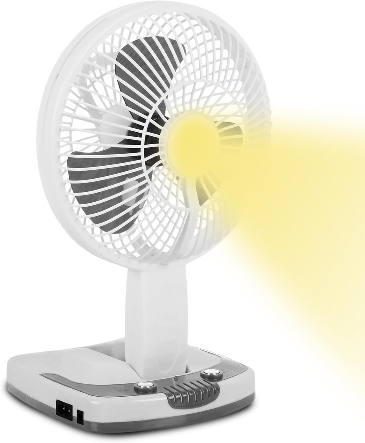 Adventure Series Rechargeable Desk/Wall Fan with LED Work Lamp ...