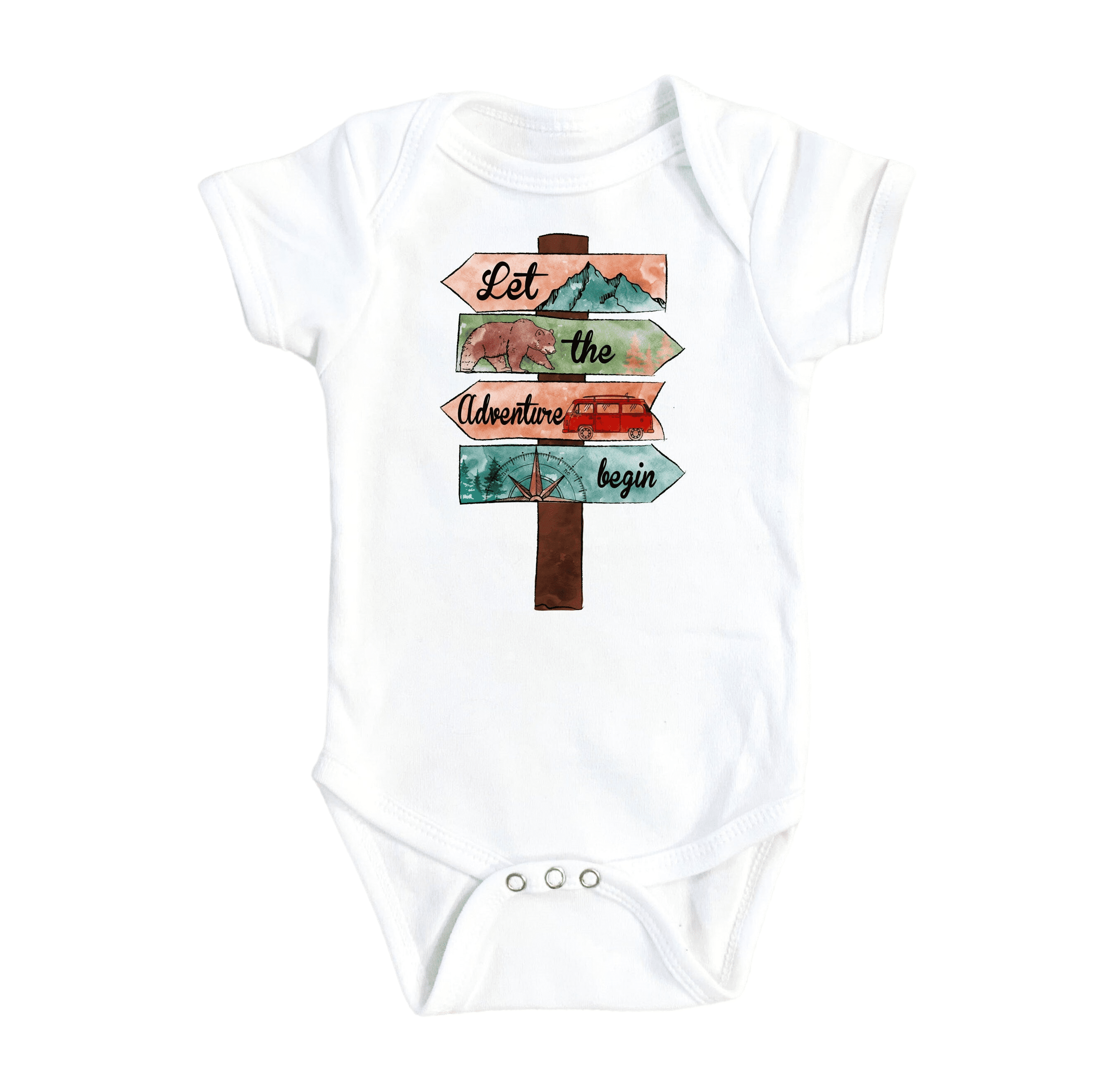 Adventure Sign - Baby Boy Girl Clothes Infant Bodysuit Funny Cute Newborn - Walmart.com