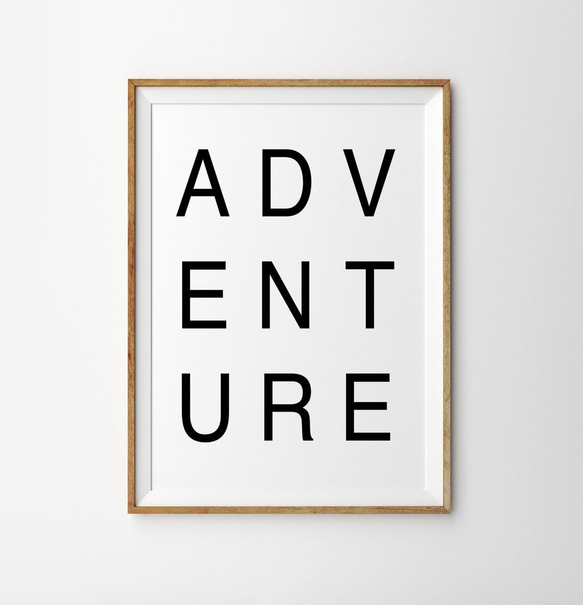 Adventure Sign Typography Wall Art Adventure Prints Minimalist Print ...