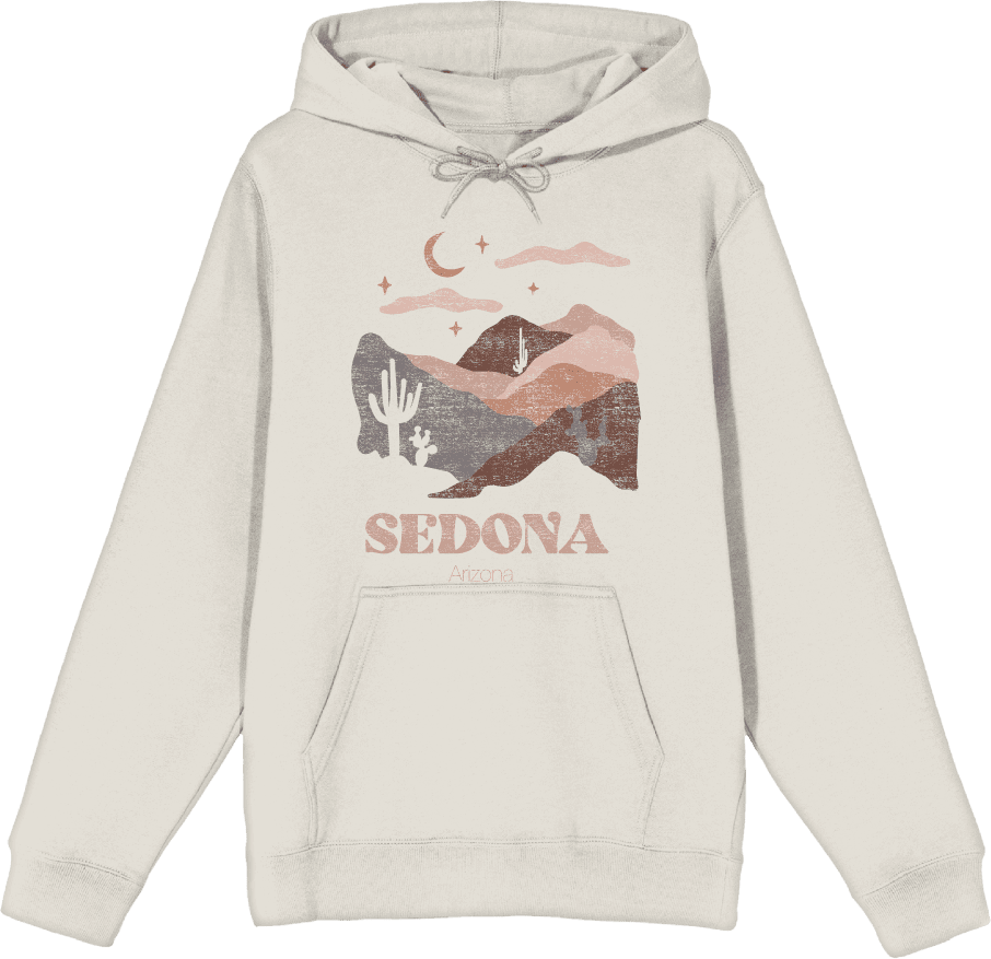Adventure Society Sedona Arizona Long Sleeve Adult Hooded Sweatshirt ...