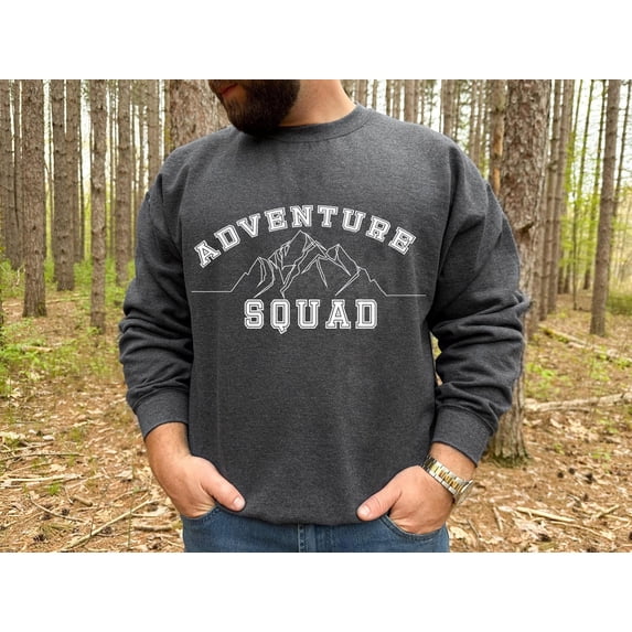 Adventure Squad Sweatshirt, Mountain Sweater, Nature Lover Sweater ...