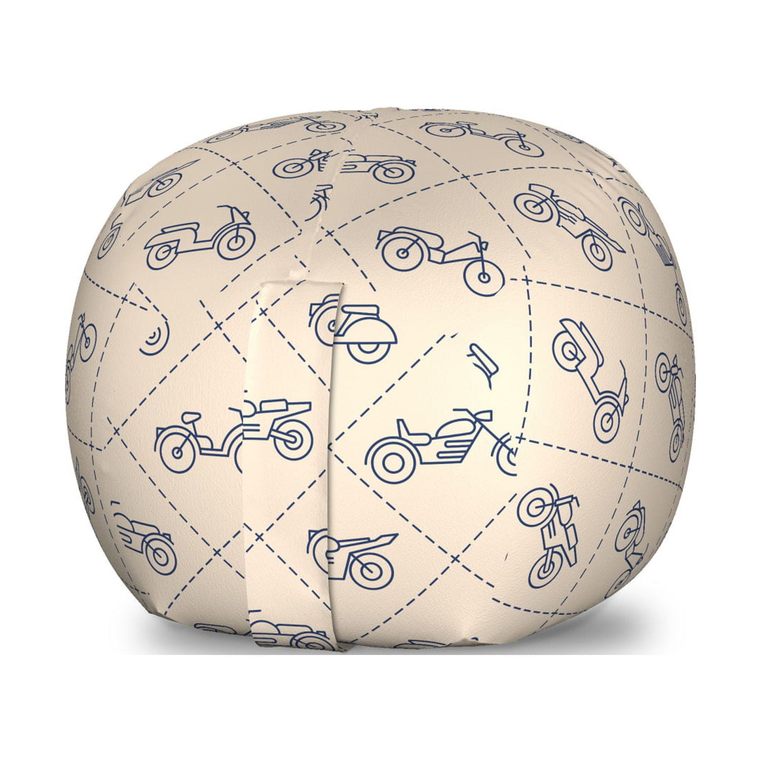 Adventure Storage Toy Bag Chair, Geometric Style Outline Drawings of ...