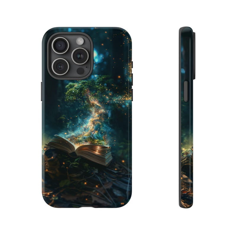 Adventure Story Open Book Artwork Phone Case Illustrated Fantasy with ...