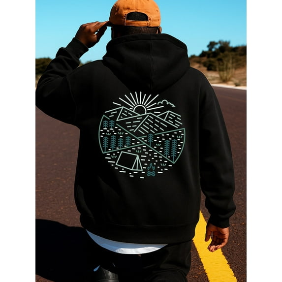 Adventure Sun hoodies & sweatshirt Camping men's hoodies black Perfect ...