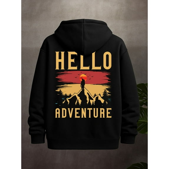 Adventure Sunset Black Unisex Hoodie: Beer guys casual design, plus ...