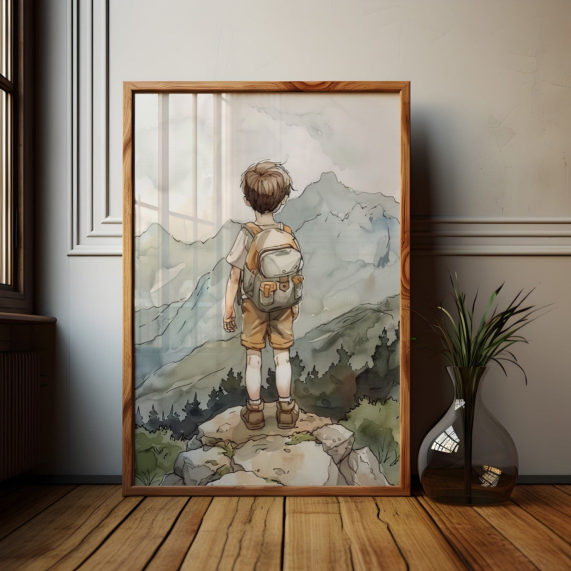 Adventure-Themed Toddler Room Wall Art, Boys Mountain & Nature Nursery ...