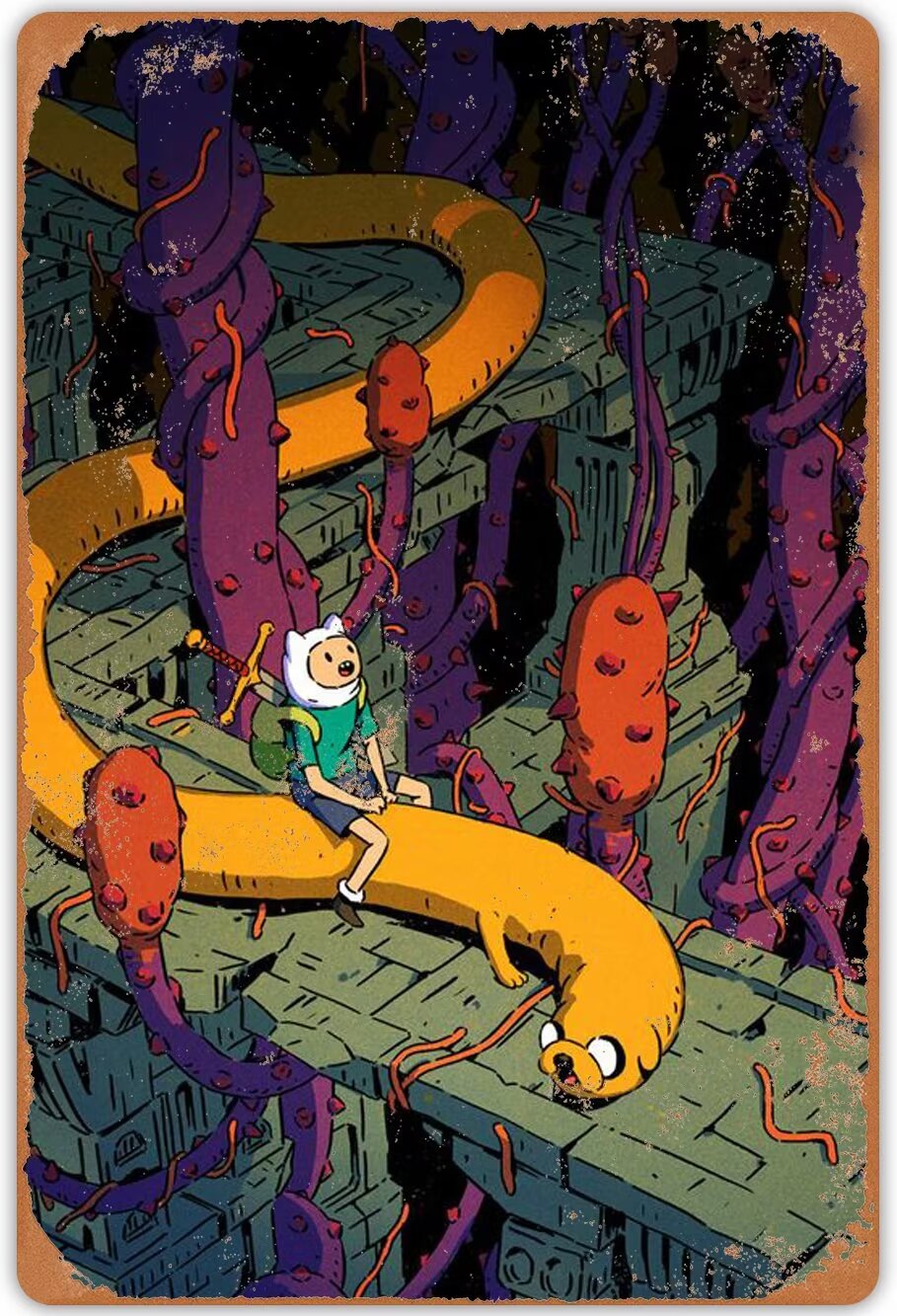Adventure Time 120 Pieces Wooden Jigsaw Puzzle for Adults-Comedy ...