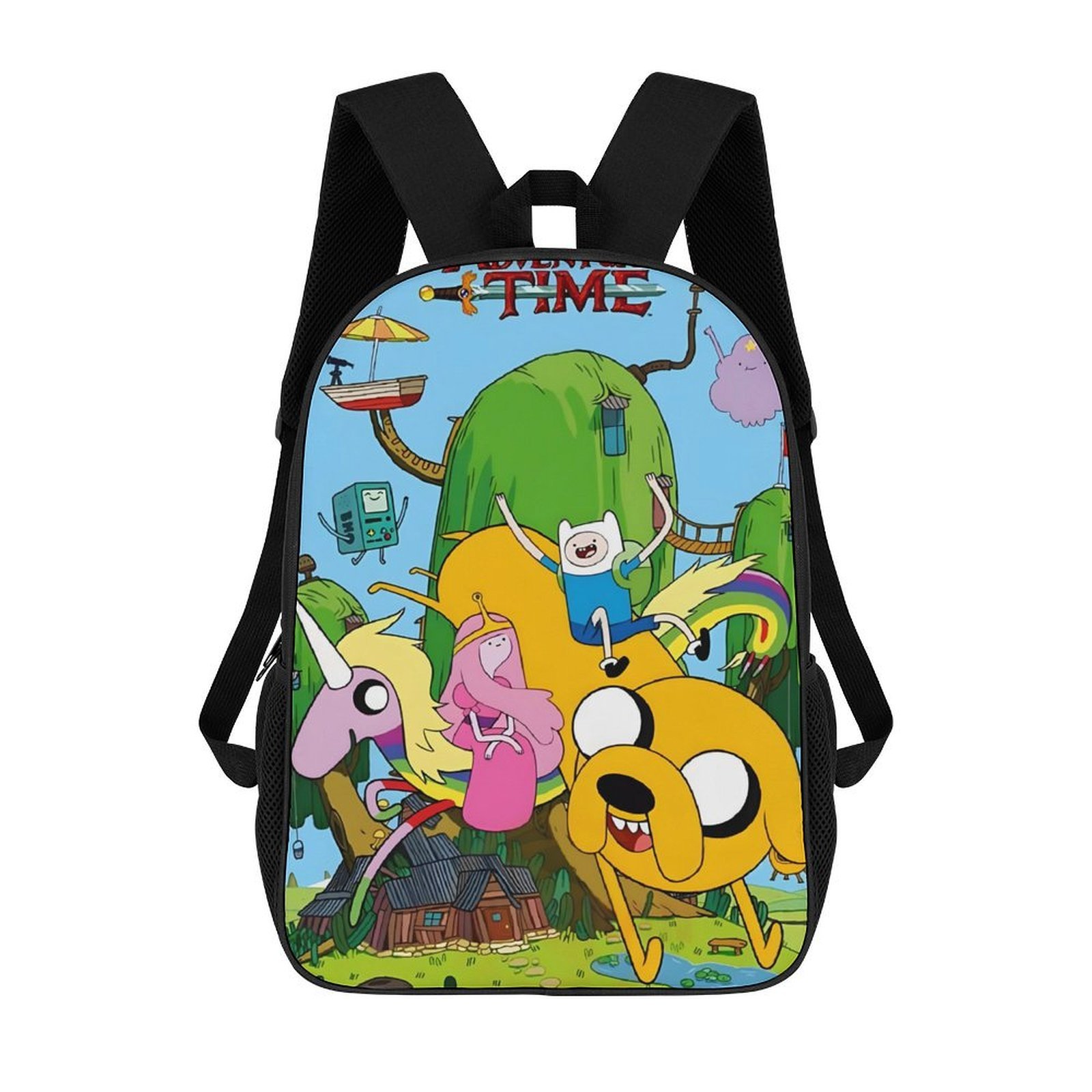 Adventure Time 17" Backpack Travel Bag for Men Women, Book Bag ...
