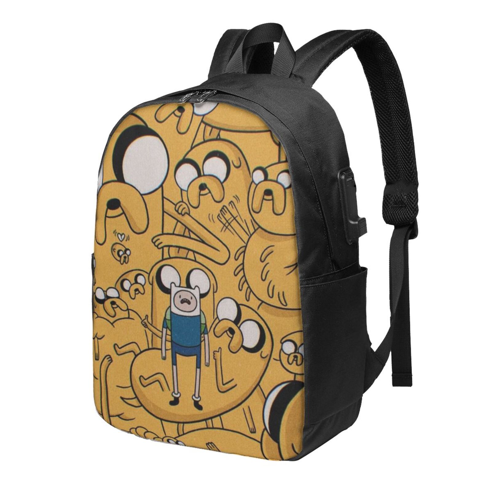 Adventure Time 17 Inch Travel Backpack Casual Laptop Backpack With Usb ...
