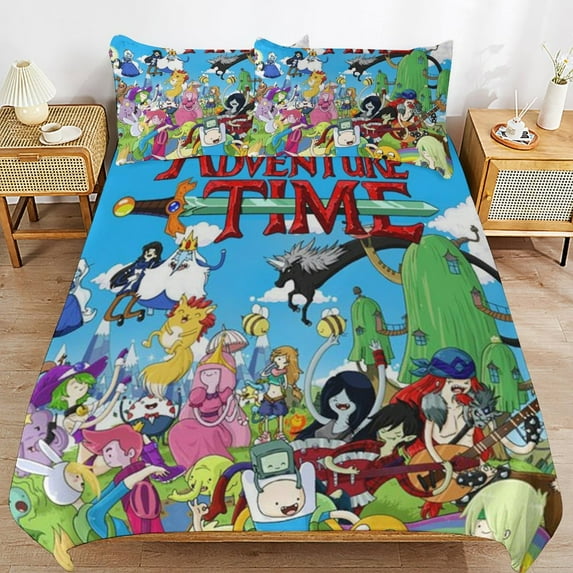 Adventure Time 3 Pieces Bedding Set 3D Printed Lightweight Bed Quilt ...