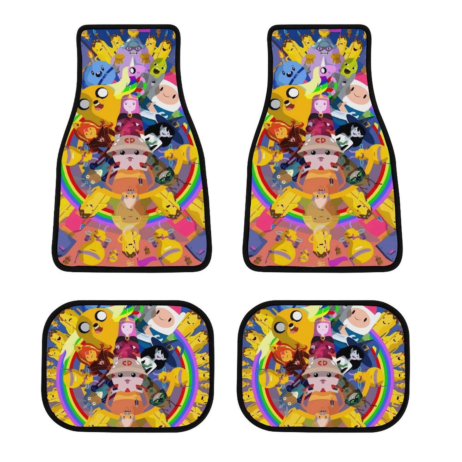 Adventure Time 4-pack car floor mats set front/rear car mats universal ...