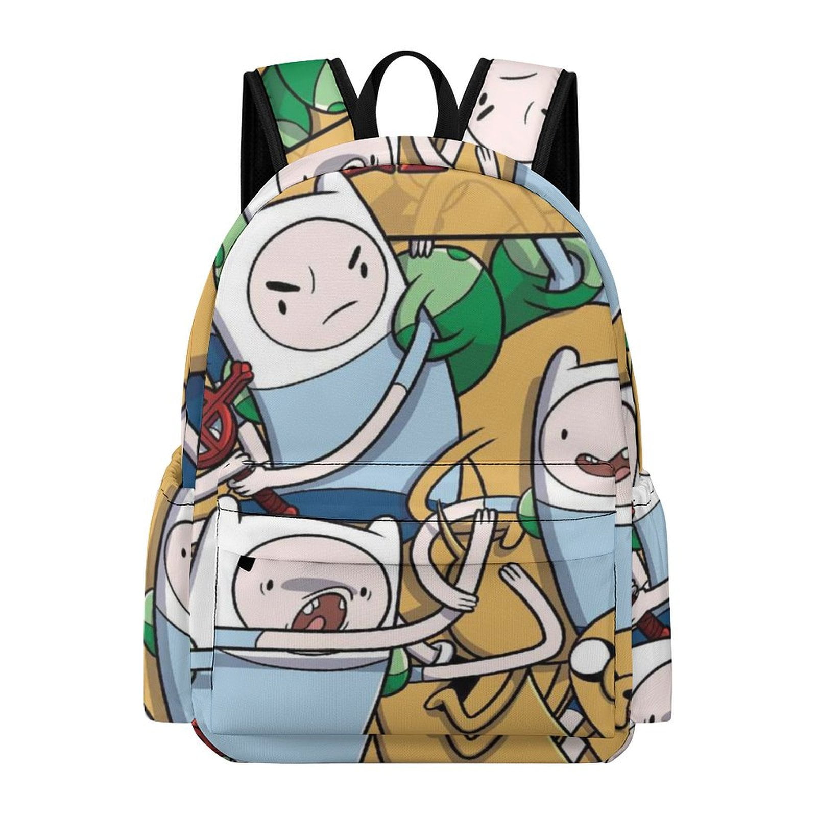 Adventure Time Adjustable Backpack Laptop Daypack Student School Bookbag Satchel Half Printed ...